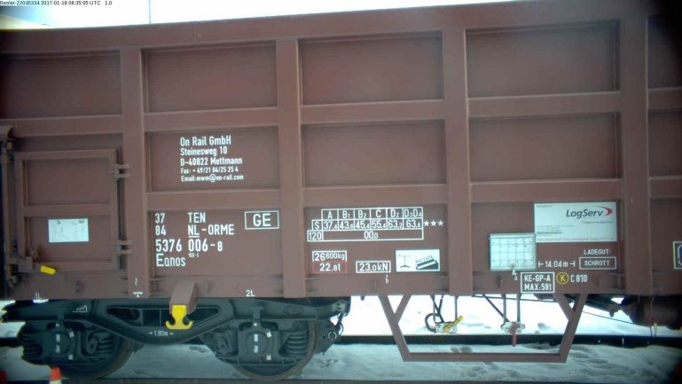 UIC Number Recognition: Important add-on for railway weighing systems